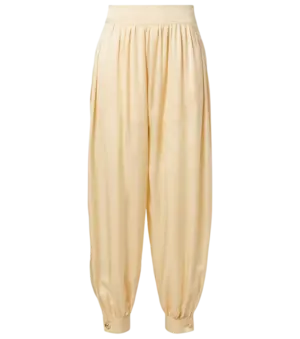 Zimmermann Como Silk Satin Tapered Pants