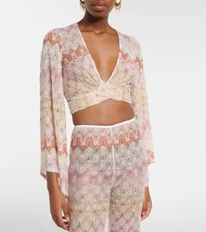Missoni Lamé Crop Top - Multicoloured