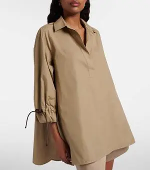 Max Mara Adorni Cotton Poplin Shirt - Beige