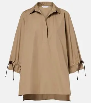 Max Mara Adorni Cotton Poplin Shirt - Beige