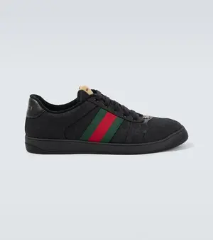 Gucci Screener Gg Canvas Sneakers - Black