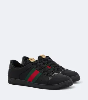 Gucci Screener Gg Canvas Sneakers - Black