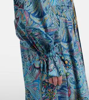 Etro Paisley Cotton-blend Shirt Dress - Multicoloured