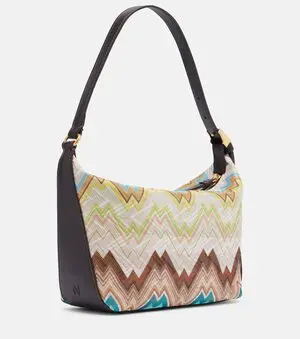 Missoni Leather-trimmed Shoulder Bag
