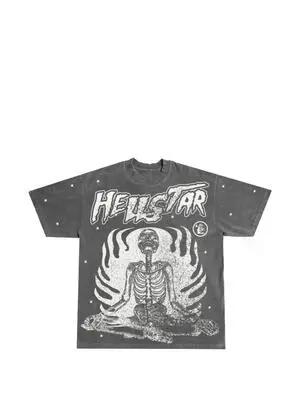 HELLSTAR Skeleton Graphic T-shirt - Grey