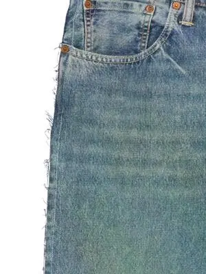 PROTOTYPES Frayed Straight-leg Jeans