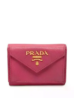 Prada 2015-2025 Logo-plaque Wallet - Pink