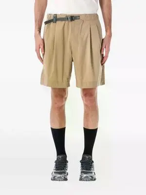 AND WANDER Pleated Belted Shorts