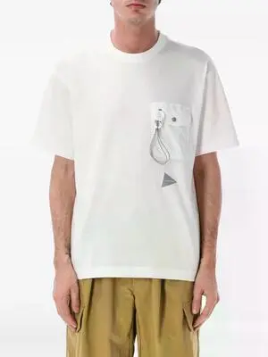AND WANDER Flap-pocket T-shirt