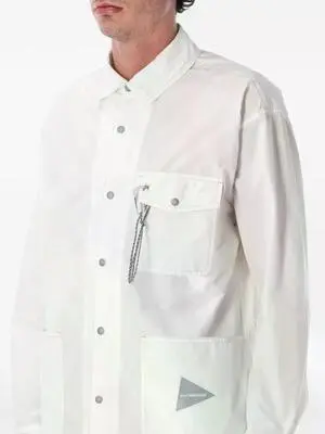 AND WANDER Flap-pocket Overshirt