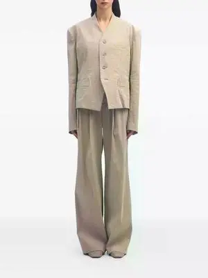 Issey Miyake Belt-loops Wide Leg Pants