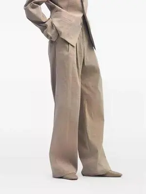 Issey Miyake Belt-loops Wide Leg Pants