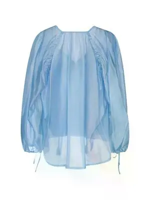 ERMANNO FIRENZE Tassel-detail Blouse - Blue