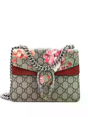 Gucci Dionysus Blooms Print Gg Coated Canvas Mini Shoulder Bag - Brown