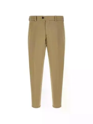 PT TORINO Elastic Waist Ankle Length Trousers - Neutrals