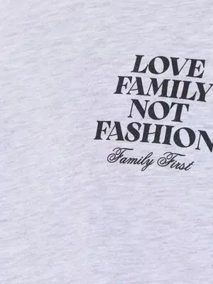 FAMILY FIRST Round Neck Print T-shirt
