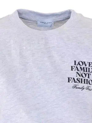 FAMILY FIRST Round Neck Print T-shirt