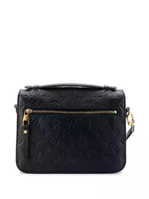 LOUIS VUITTON Pochette Metis Monogram Empreinte Leather Crossbody Bag - Black