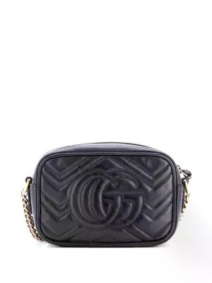 Gucci Gg Marmont Mini Crossbody Bag - Black