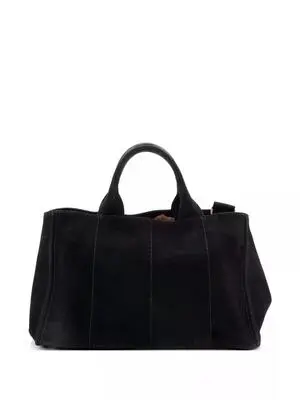 Prada Canapa Convertible Canvas Medium Tote Bag