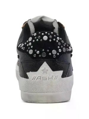 Ash Moonlight Studded Leather Sneakers - Black