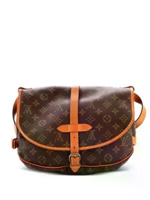 LOUIS VUITTON Saumur Handbag Monogram Canvas 30 - Brown