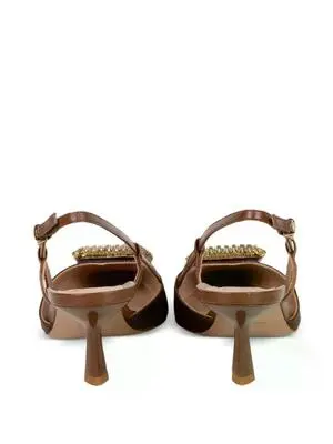 Roberto Festa Embellished Heeled Slingbacks