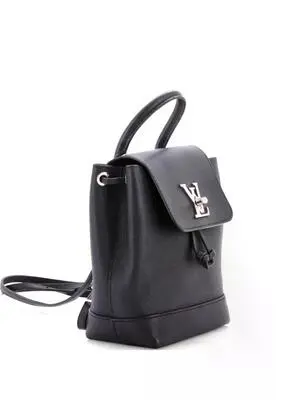 LOUIS VUITTON Lockme Mini Backpack Leather - Black