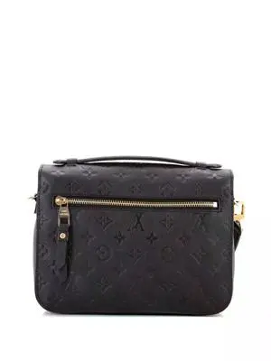 LOUIS VUITTON Pochette Metis Monogram Empreinte Leather - Black