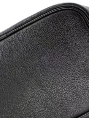 LOUIS VUITTON Lock And Walk Leather Bucket Bag - Black