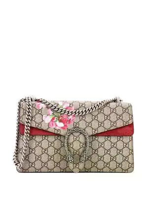 Gucci Dionysus Blooms Print Gg Coated Canvas Small Shoulder Bag - Brown