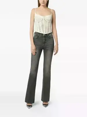 Philipp Plein Woven Leather Bustier