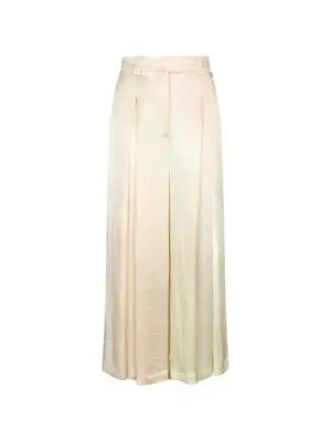 Liu Jo Slits Creased Palazzo Pants - Neutrals
