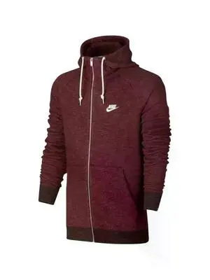 Nike Logo Embroidered Zip-up Hoodie