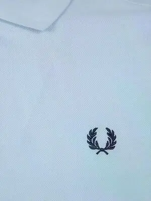 Fred Perry Logo-embroidered Polo Shirt - Blue