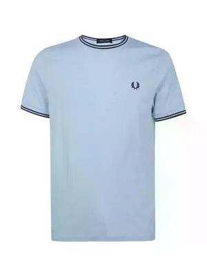 Fred Perry Logo-embroidered T-shirt - Blue