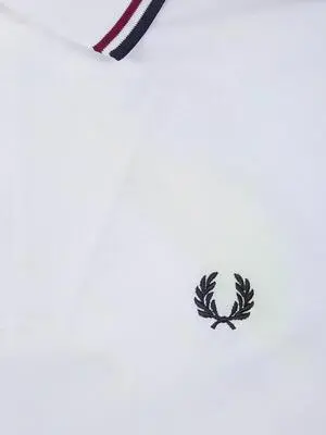 Fred Perry Logo-embroidered Polo Shirt - White