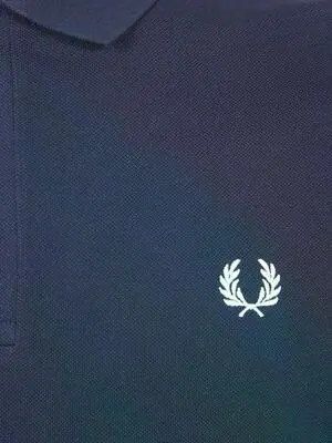 Fred Perry Logo-embroidered Polo Shirt - Blue