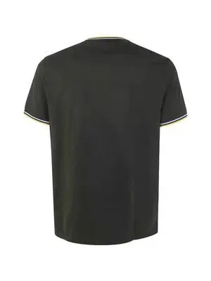 Fred Perry Logo-embroidered T-shirt - Black