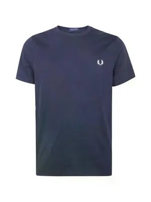 Fred Perry Logo-embroidered T-shirt - Blue