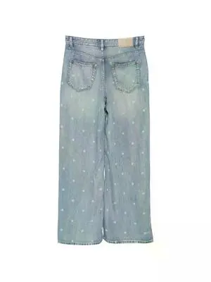 JNBY Polka Dot Flared Jeans