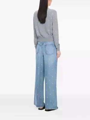 JNBY Polka Dot Flared Jeans