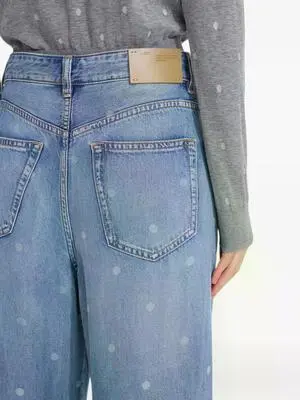 JNBY Polka Dot Flared Jeans