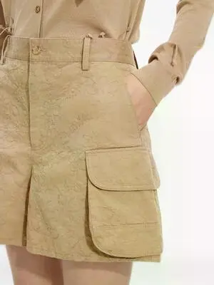 JNBY Floral-embroidered Shorts - Neutrals