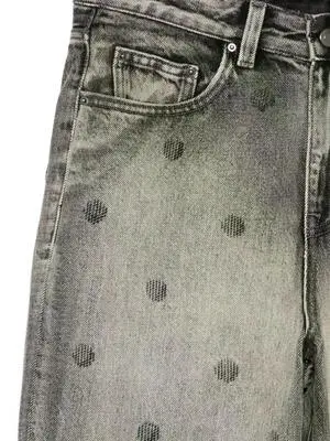 JNBY Polka-dot Wide-leg Jeans