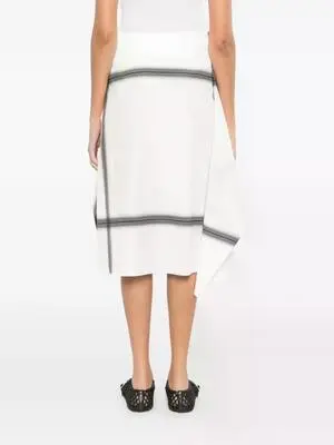 LESS Striped Asymmetric Skirt