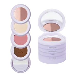 SUBTL. BEAUTY 4-in-1 Stack With Powder Foundation, Eyeshadow, Blush, And Highlighter