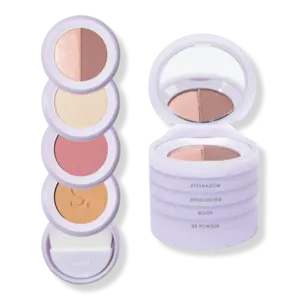 SUBTL. BEAUTY 4-in-1 Stack With Powder Foundation, Eyeshadow, Blush, And Highlighter - Light 2w