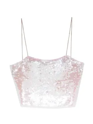 FORTE_FORTE Sequined Top - Pink