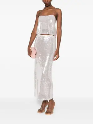 FORTE_FORTE Sequined Top - Pink